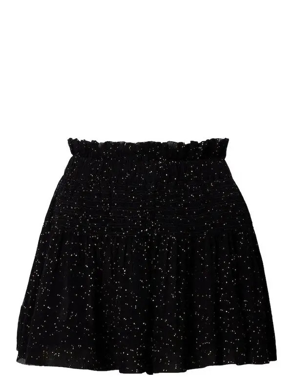 Isabel Marant Étoile Maelly Silk Georgette Shorts - Black