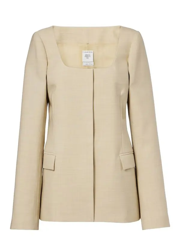 Calvin Klein Camille Wool Jacket - Beige
