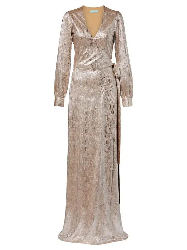 Melissa Odabash Laurel Gown Metallic - Gold