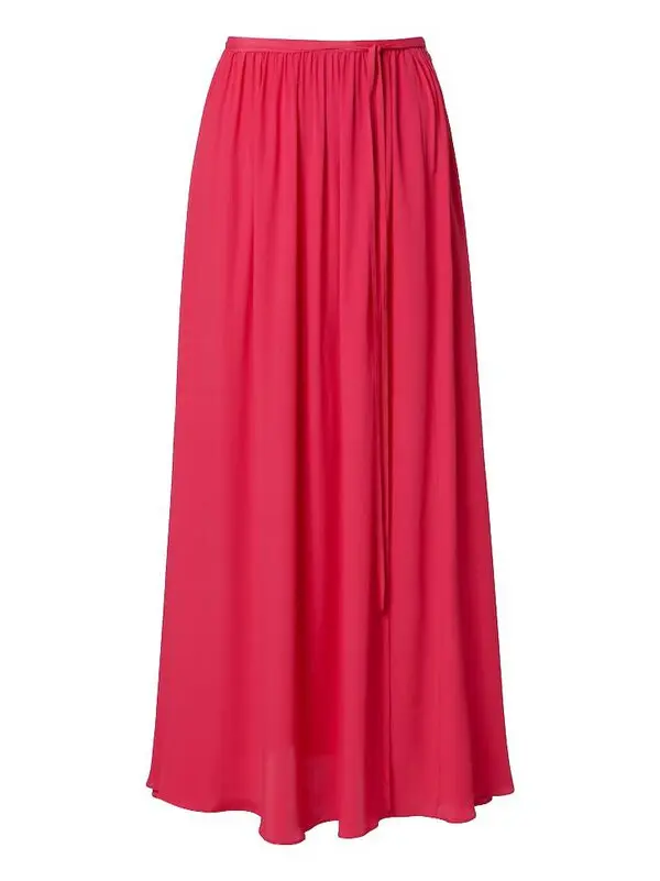 JOSEPH Elba Crêpe Maxi Skirt - Pink