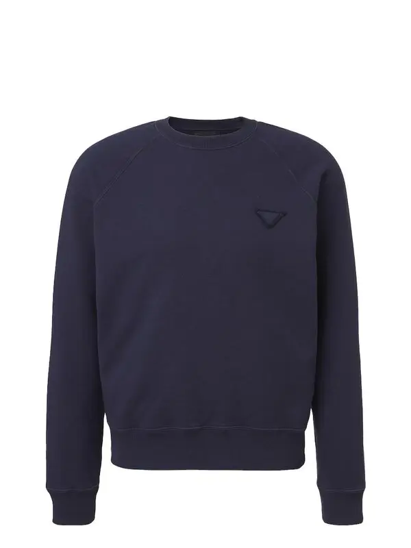 Prada Cotton Jersey Sweatshirt - Blue