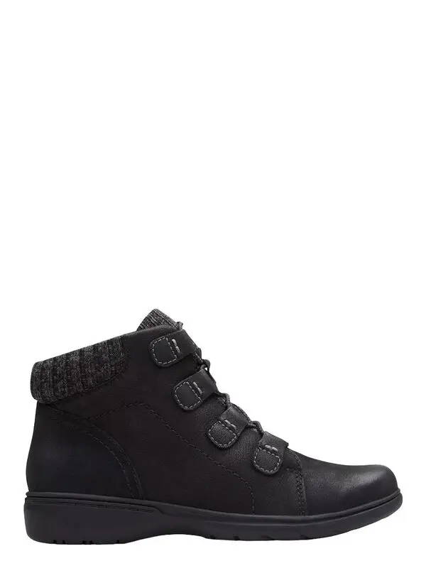 Clarks Carleigh Jade Boots - Black Nubuck