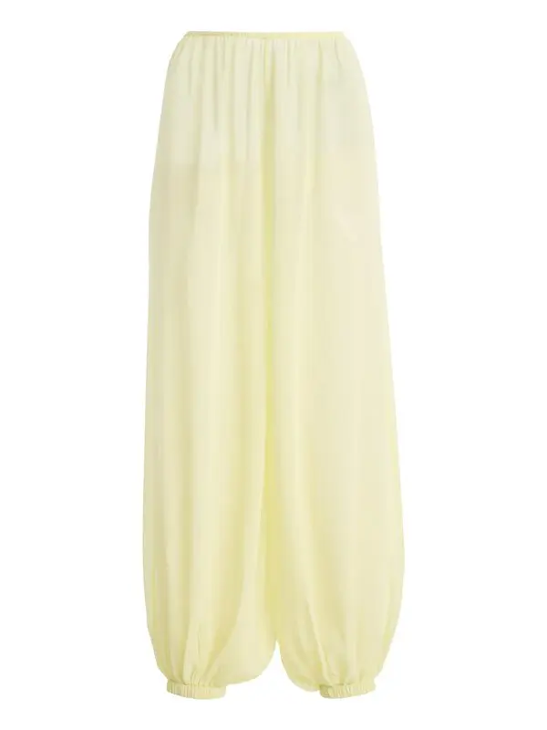THE FRANKIE SHOP Mio Chiffon Balloon Pants - Yellow