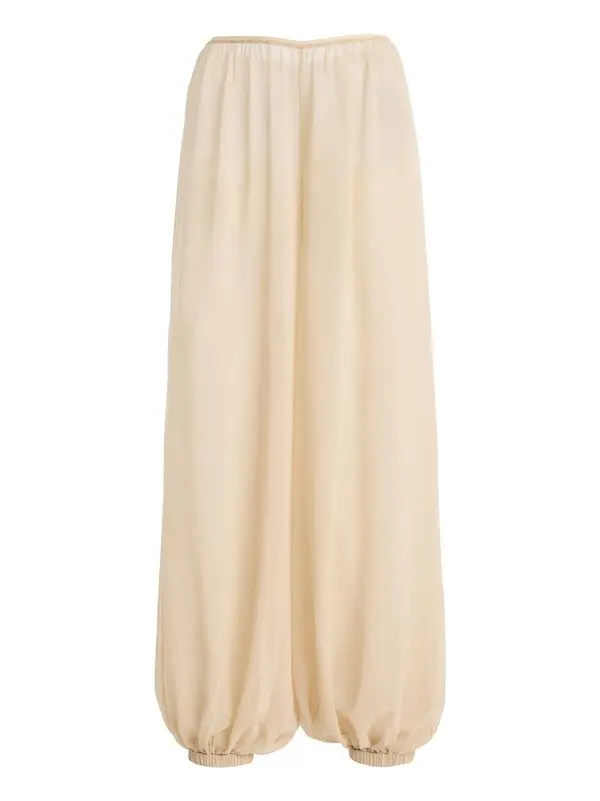 THE FRANKIE SHOP Mio Chiffon Balloon Pants - Neutral