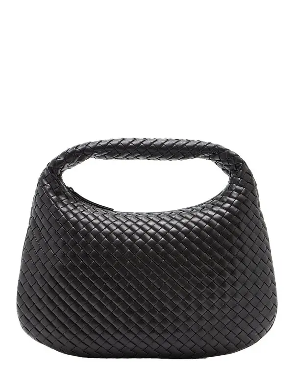 Bottega Veneta Veneta Intrecciato Leather Hobo Bag - Brown