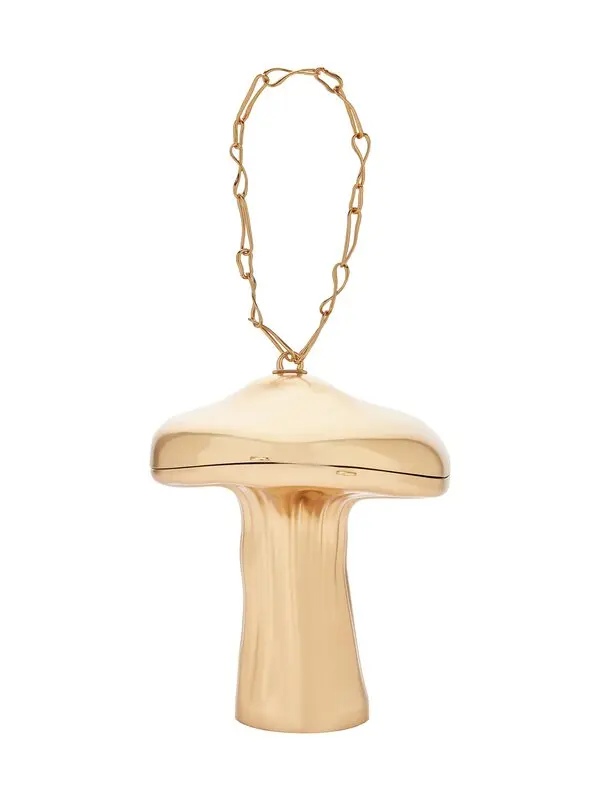 Cult Gaia Fungo Brass-plated Metal Clutch Bag - Gold