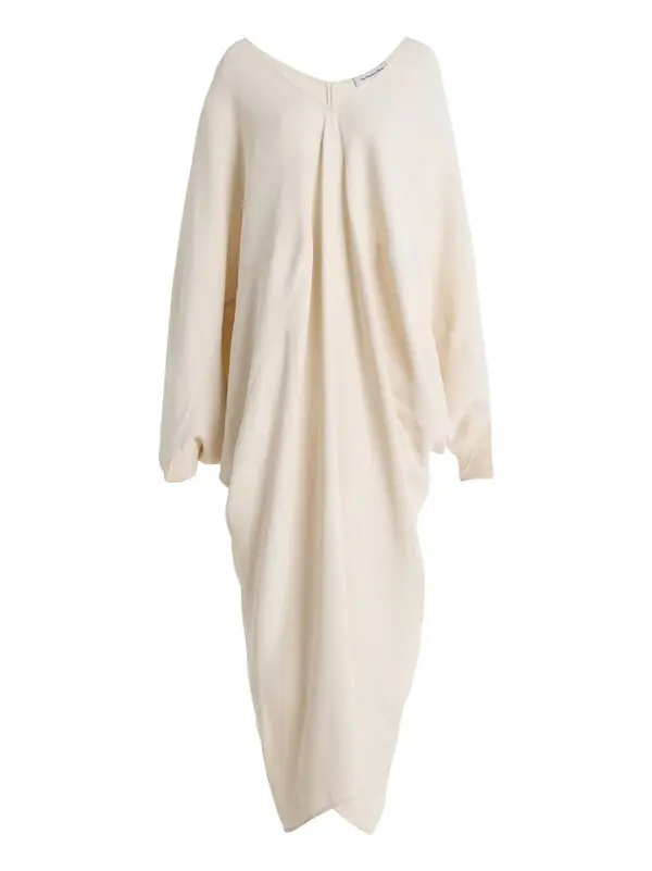THE FRANKIE SHOP Lilia Crepe Maxi Kaftan Dress - Ivory