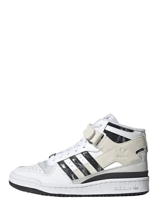 Adidas Forum Mid Sneakers - Cloud White/off White/core Black