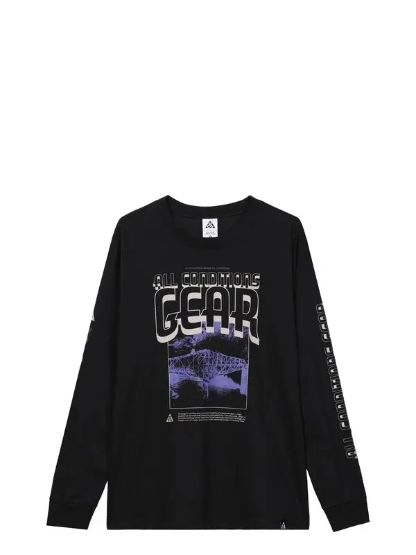 Nike X Long Sleeve T-shirt Asia Sizing - Black