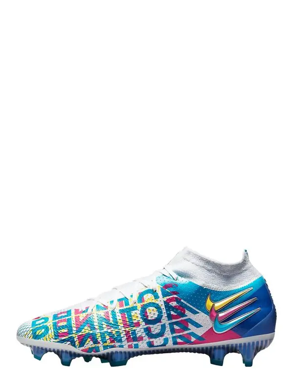 Nike Phantom Gt Elite Df Fg Soccer Cleats - White/blue