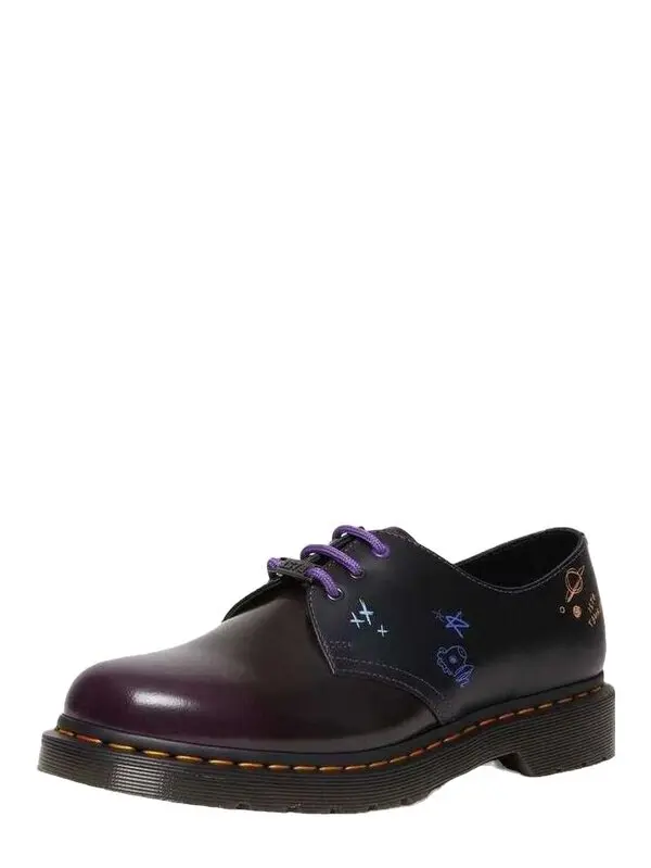 Dr. Martens Bt21 Leather Oxford Shoes - Purple/black/blue