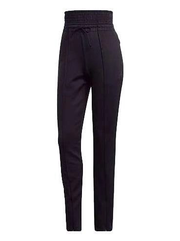 Adidas High-waisted Slim Pants - Black