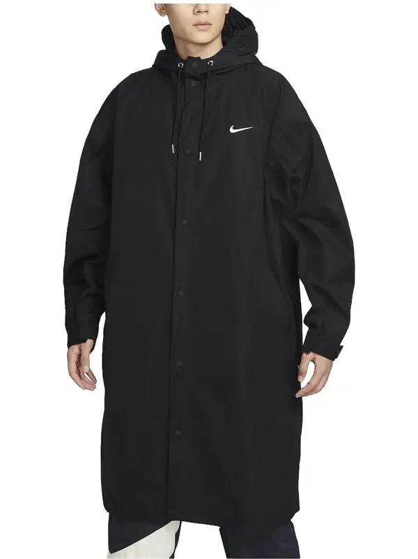Nike Swoosh Woven Parka Jacket - Black