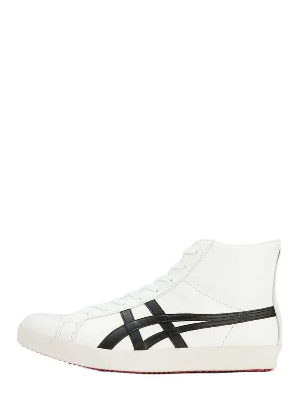 Onitsuka Tiger High Top Lace Up Sneakers - White/black
