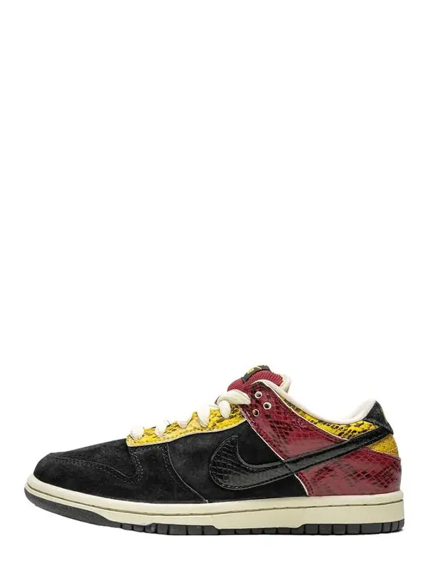 Nike Dunk Low Premium "coral Snake" Sneakers - Black/brown/yellow