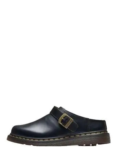 Dr. Martens Isham Vintage Smooth Leather Slingback Mules - Black