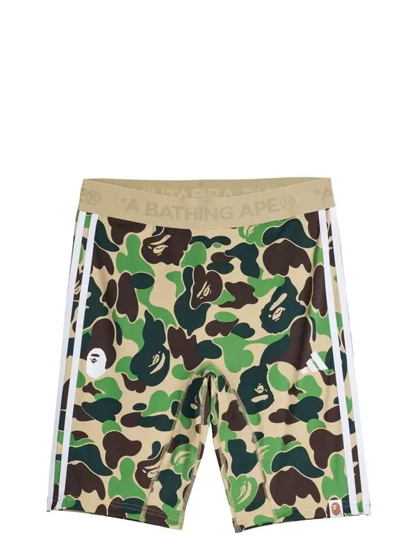 Adidas X Bape Camouflage Fb Tights - Crew Green