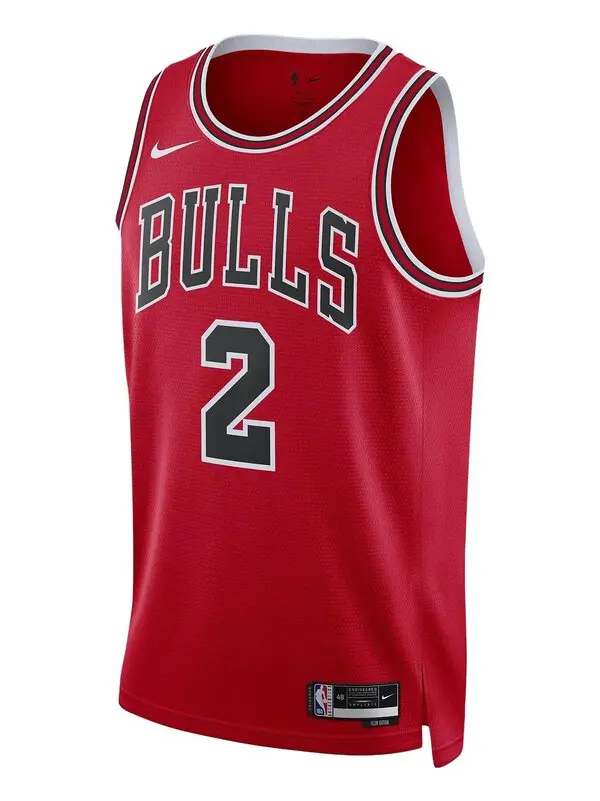 Nike X Nba Chicago Bulls Lonzo Ball Jersey - Red/multi-color
