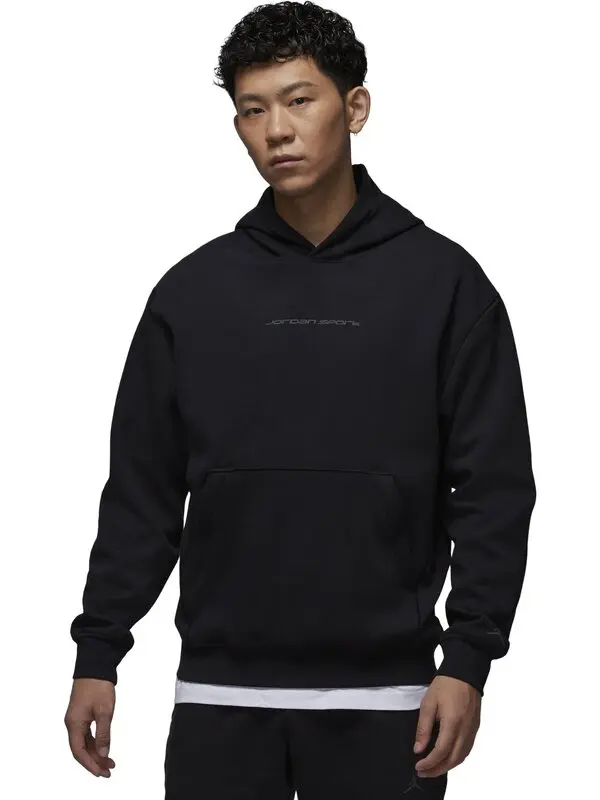 JORDAN Dri-fit Sport Hoop Fleece Hoodie - Black/dark Shadow