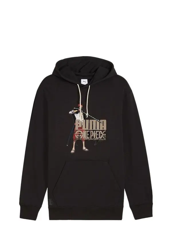 PUMA X One Piece Graphic Hoodie - Black
