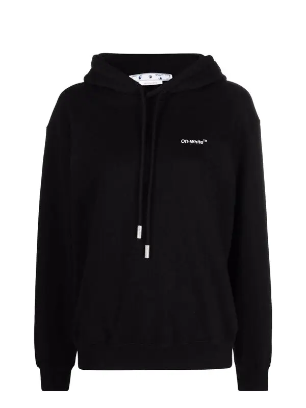 Off-White Diag Regular Hoodie - Black/white