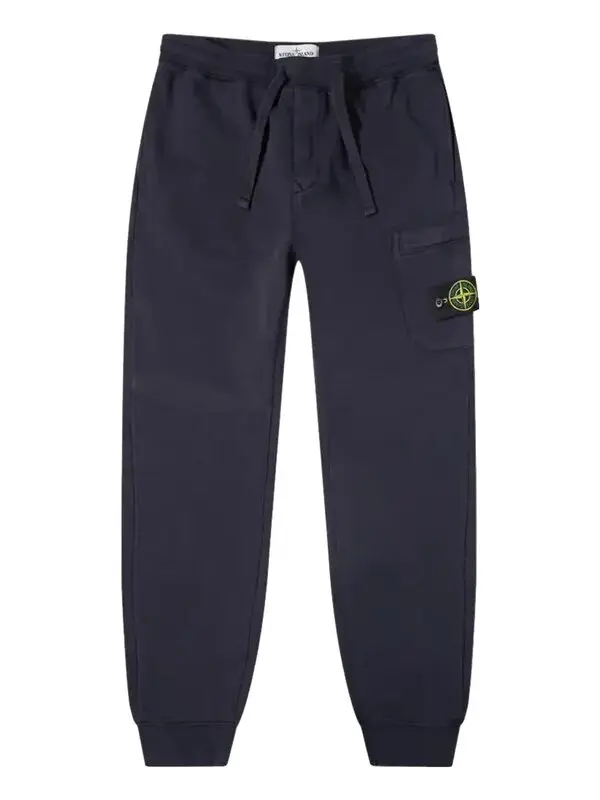 Stone Island Cotton Fleece Joggers - Navy
