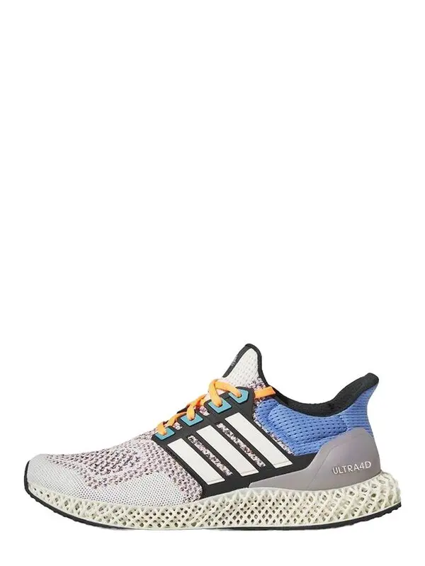 Adidas Ultra 4d Running Shoes - White/grey/blue