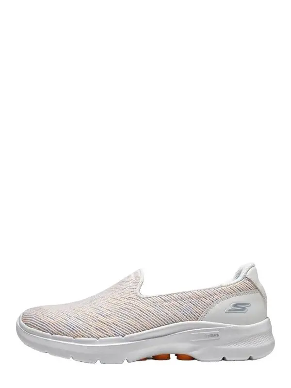 Sketchers Go Walk Sneakers - White/gray/orange