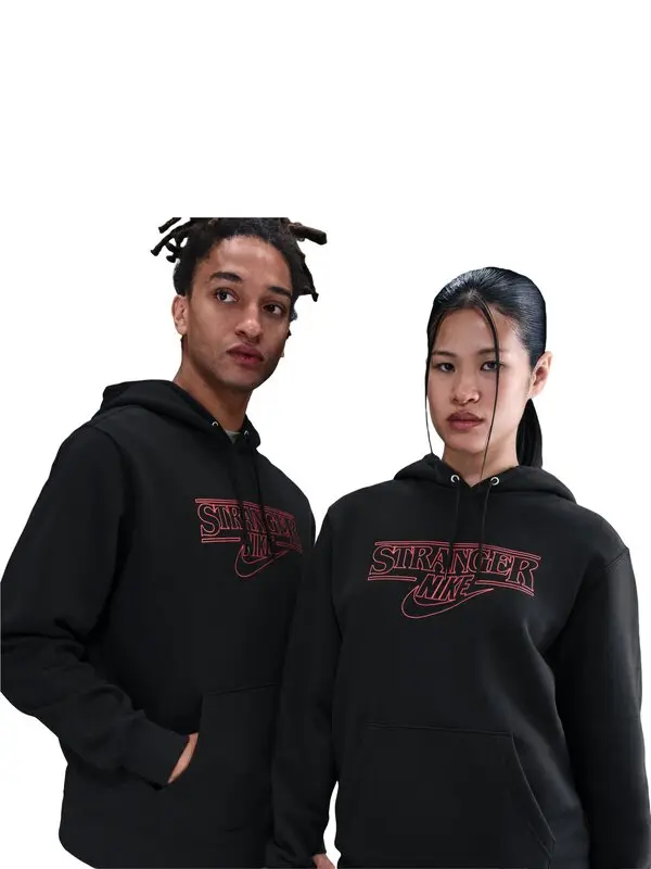 Nike X Stranger Things Fleece Hoodie - Black