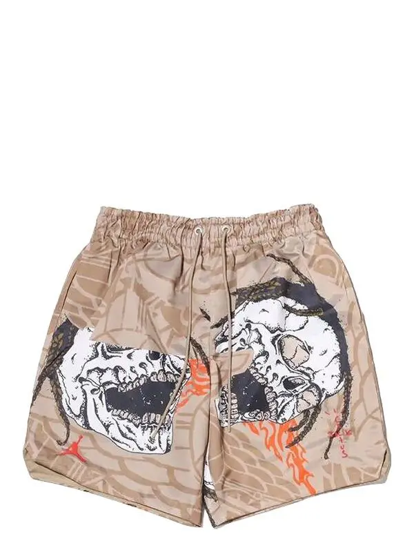 JORDAN Cactus Jack Travis Scott X Pool Shorts - Khaki