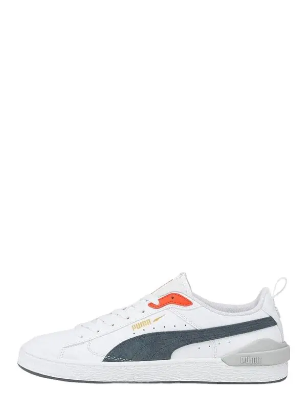 PUMA Suede Bloc Sneakers - White/gray/black