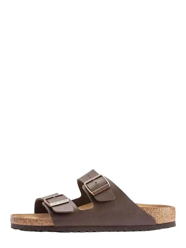 BIRKENSTOCK Arizona Birko-flor Slides - Brown