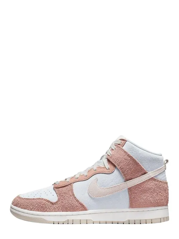 Nike Dunk High "fossil Rose" Sneakers - White/pink