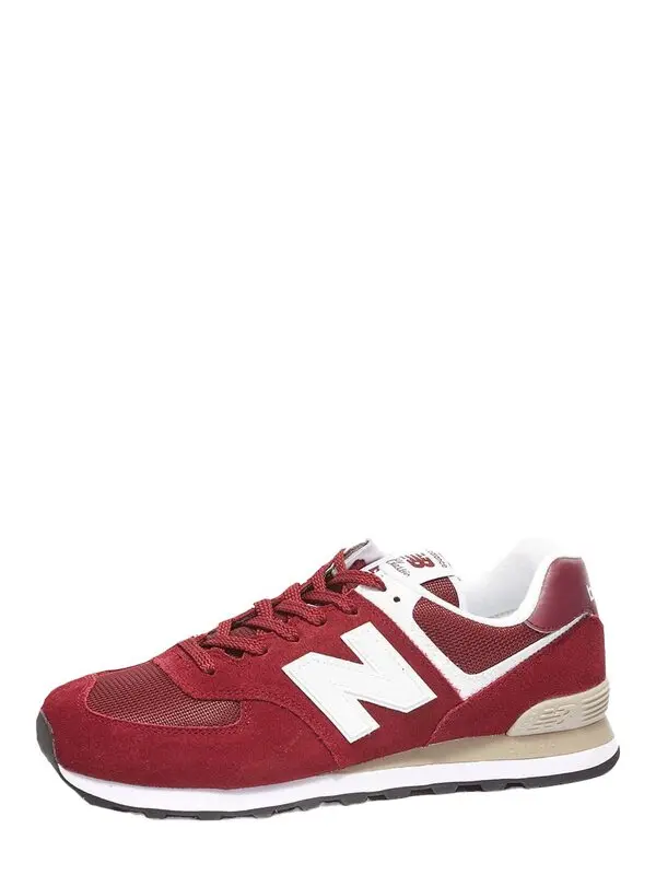 NEW BALANCE 574 "garnet" Sneakers - Red/white