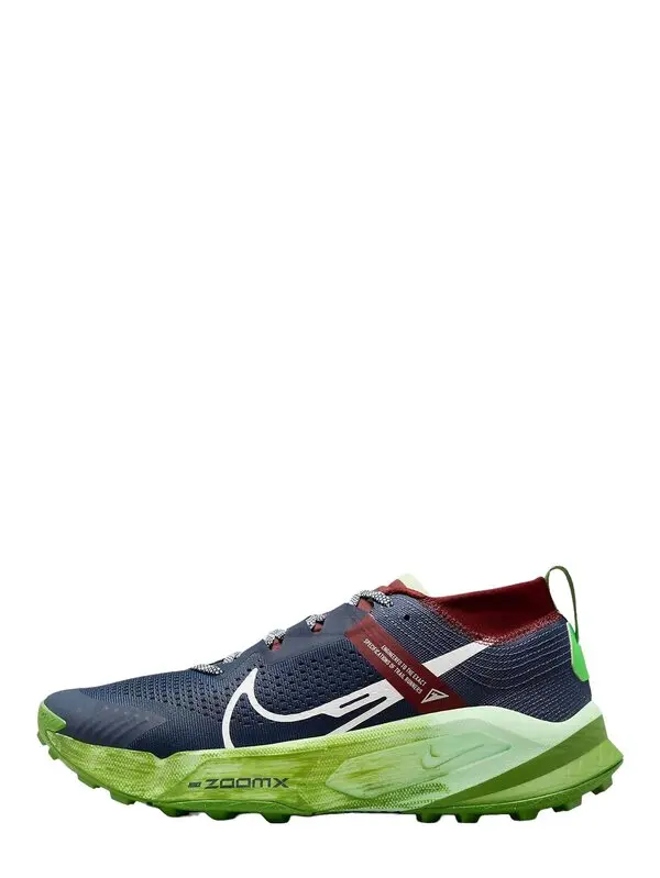 Nike Zoomx Zegama Trail Running Sneakers - Blue/green