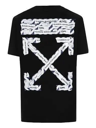 Off-White Ss20 Back Arrows Sketch Short Sleeve Logo Normal Fit - Black