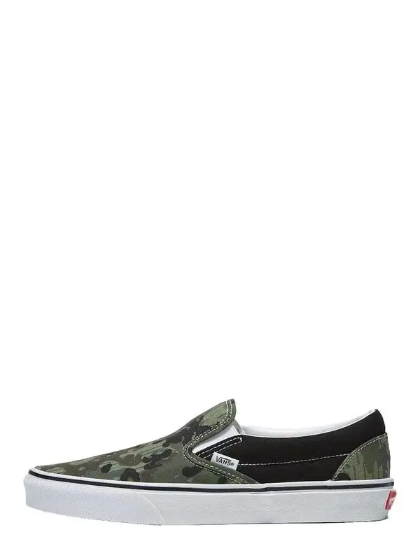 VANS Classic Slip-on Sneakers - Green/brown/black