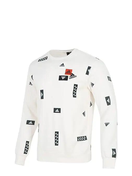Adidas Crewneck Sweatshirt With All-over Graphic Print - Default Colorway
