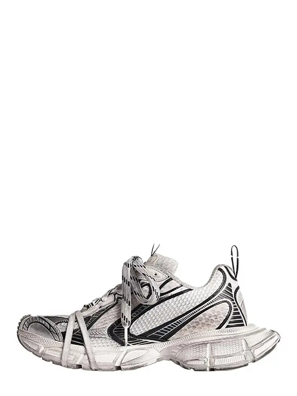 Balenciaga 3xl Sneakers In White And Black Mesh And Polyurethane - White/black