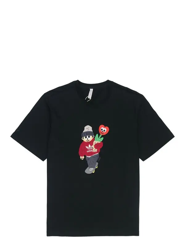 Adidas Originals X Charr Morita Short Sleeve Black T-shirt - Default Colorway