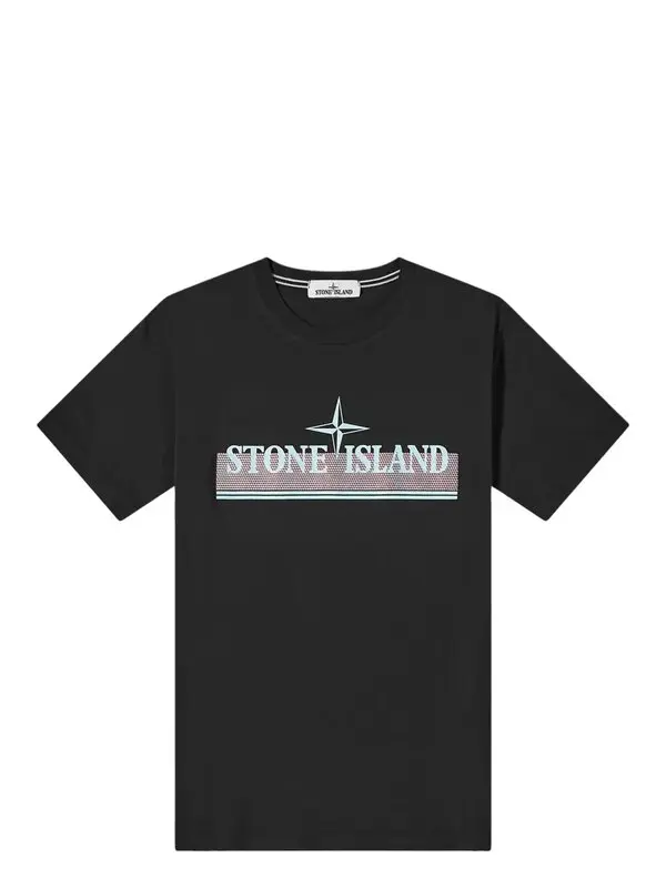 Stone Island Tricromia Print T-shirt - Black