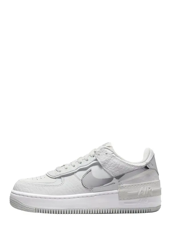 Nike Force 1 Shadow Sneakers - White/silver