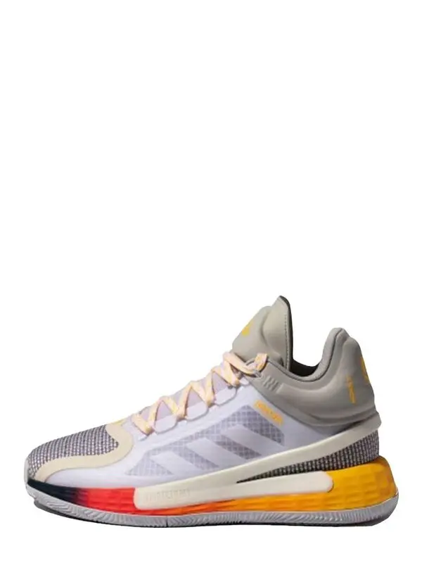 Adidas D Rose Athletic Sneakers - Grey/orange