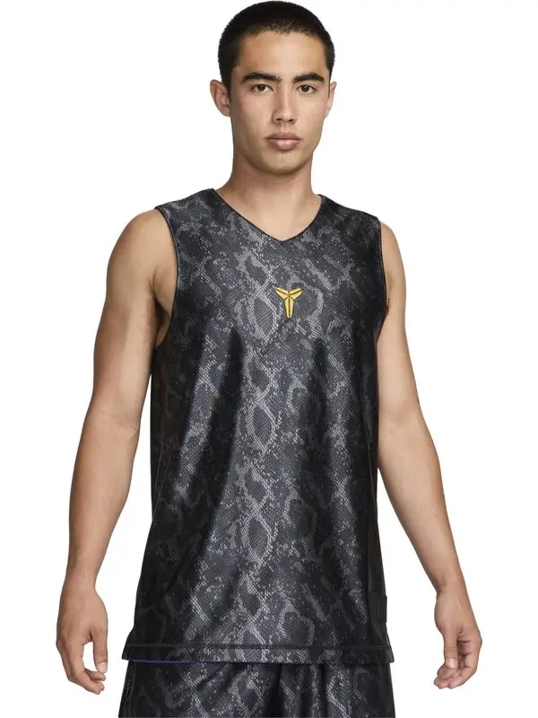 Nike Kobe Dri-fit Standard Issue Reversible Basketball Jersey - Black/field Purple/amarillo