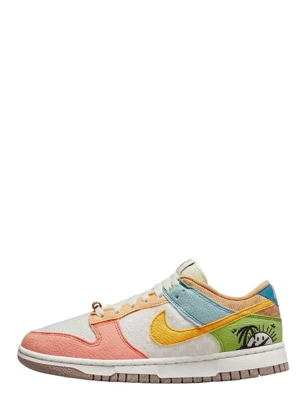 Nike Dunk Low Se "sun Club" Sneakers - Pink/yellow
