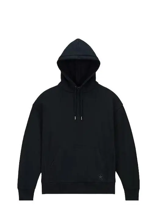 CONVERSE Gold Standard Loose-fit Pullover Hoodie - Black