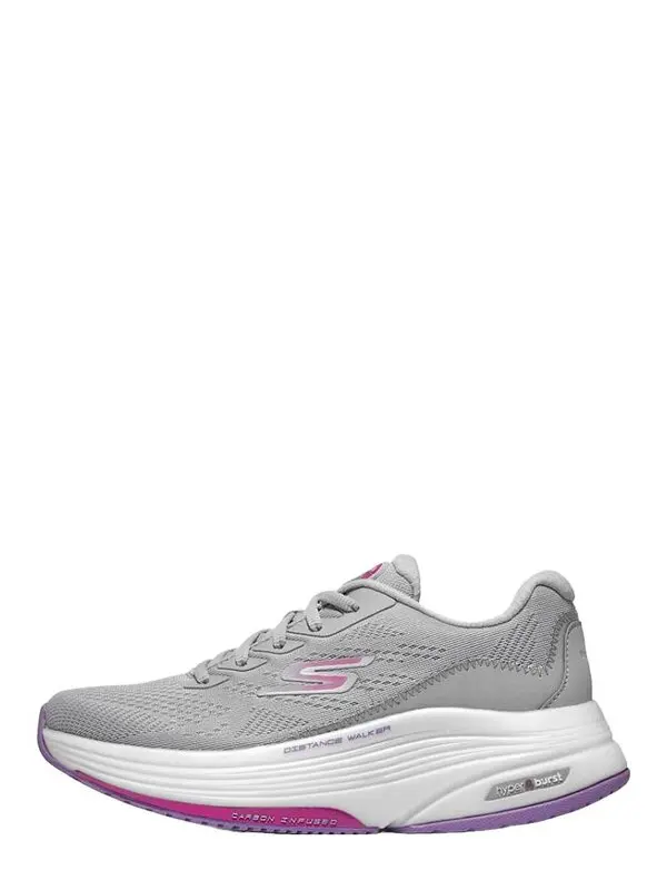 Sketchers Go Walk Distance Walker Sneakers - Grey/lavender