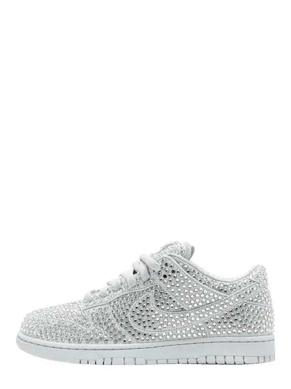 Nike X Cactus Plant Flea Market X Swarovski Dunk Low "pure Platinum" Sneakers - White