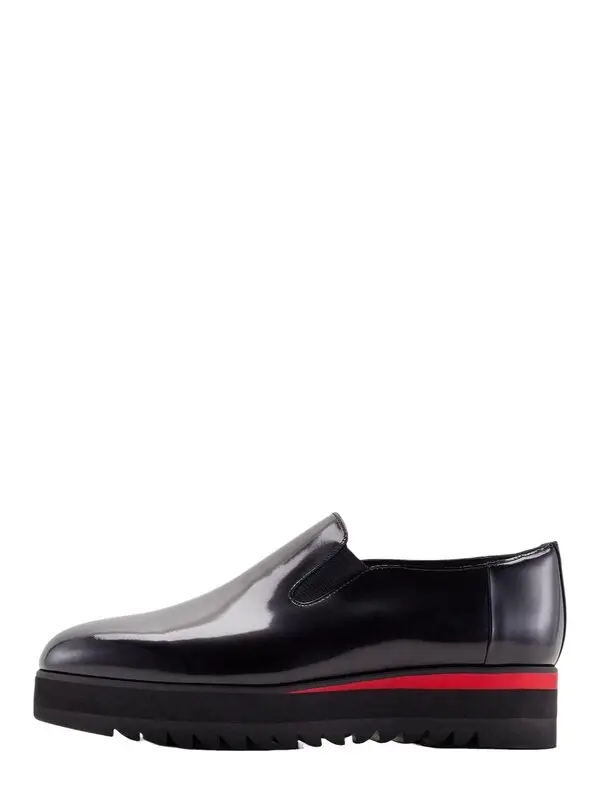 Onitsuka Tiger Slip-on Platform Shoes - Black/red