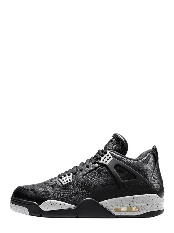 JORDAN 4 Retro Ls "oreo" 2015 High Top Sneakers - Black/tech Grey-black